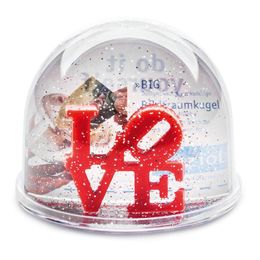 Koziol Schneekugel Love Bildtraumkugel Big 9 cm, rot
