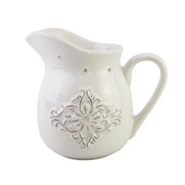 Neuetischkultur Milchkanne Milchkännchen Keramik weiß Bessie, 0.35 l, (1-St)
