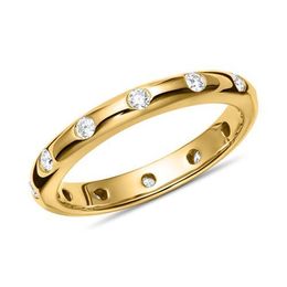 UNIQUE 18K Goldring mit Diamanten, ca. 0,28 ct.