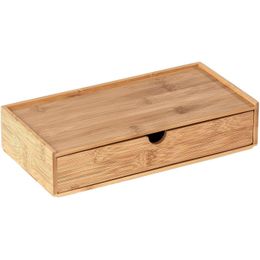 Wenko Organizer Terra, Aufbewahrungsbox, mit Schublade, ideal für Bad, Gäste-WC, Küche, Flur, beige