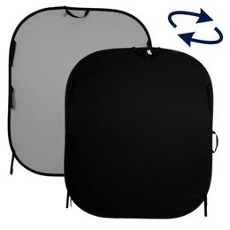 Lastolite LL LB56GB Falthintergrund Doppelseitig Schwarz/Grau 150x180cm