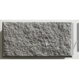 KANN Gartenmauer Vermont grau Mauersteine, Halbende (25x25 cm)