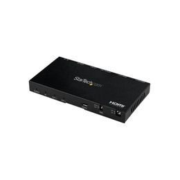 StarTech.com HDMI Splitter - 2 Port - 4K 60Hz with Built-In Scaler - video/audio splitter - 2 ports