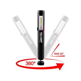 Haj Light Rechargeable pen-light 220+80 lumen Magnet in clip Magnet in swivel base