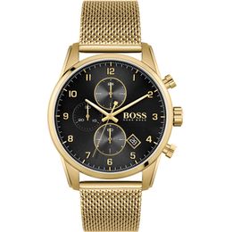 Chronograph BOSS "SKYMASTER, 1513838" Armbanduhren goldfarben Herren Hochzeitsmode