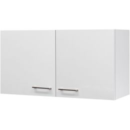 Hängeschrank Flex-Well "Kopenhagen" Schränke Gr. B/H/T: 100 cm x 54 cm x 32 cm, 2 Türen, weiß (weiß matt, beton grau) Hängeschränke (B x H T) 100 54,8 32 cm