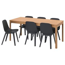 IKEA EKEDALEN / ODGER Tisch und 6 Stühle