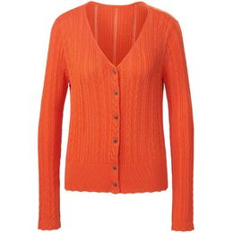 Strickjacke Peter Hahn orange