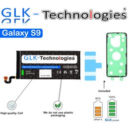 GLK-Technologies High Power Ersatzakku kompatibel mit Samsung Galaxy S9 SM-G960F/DS EB-BG960ABE Ohne Set Smartphone-Akku 3200 mAh