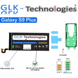 GLK-Technologies High Power Ersatzakku kompatibe mit Samsung Galaxy S9 + Plus SM-G965F EB-BG965ABA Ohne Set Smartphone-Akku