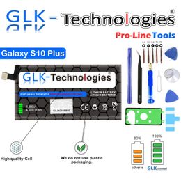 GLK-Technologies High Power Ersatzakku kompatibel mit Samsung Galaxy S10 Plus S10+ G975 EB-BG975ABU Smartphone-Akku 4300 mAh (3.8 V)