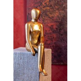 IDYL Dekofigur IDYL Moderne Skulptur Figur Sandsteinguss "Sitting Women"