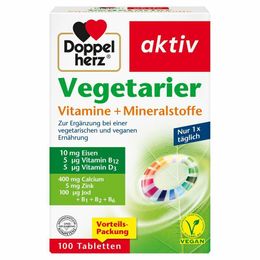 Doppelherz Vegetarier Vitamine+Mineralstoffe aktiv 100 St Tabletten