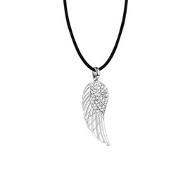 NENALINA Halskette 'Flügel' Damen Größe 42 schwarz / silber