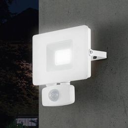 Eglo LED-Außenstrahler Faedo 3 mit Sensor, weiß, 20W