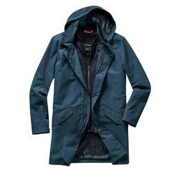 Mey & Edlich Herren Anorak Regular Fit Blau einfarbig