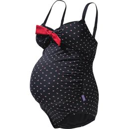 Petit Amour Umstand Badeanzug 'Antonie' Damen Gr&ouml;&szlig;e L rot / schwarz / wei&szlig;
