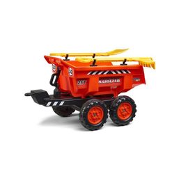 Falk Tilt trailer with rake and shovel Kubota