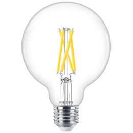 Philips LED-Lampe Classic Ø93 5,9W/922-930 (60W) Clear WarmGlow Dimmable E27