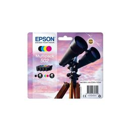 Epson 502 Multipack - 4 pakker - sort gul cyan magenta - original - blækpatron - Tintenpatrone Schwarz