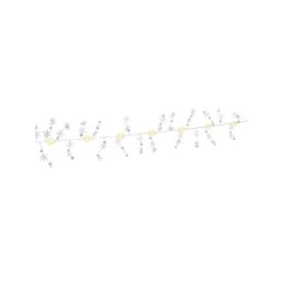 goobay Silver Wire String Light ''Snowflakes'' with 10 LEDs