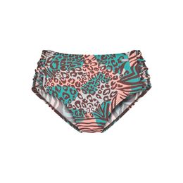 Venice Beach Bikinihose Damen Gr&ouml;&szlig;e XS schoko / jade / hellpink / wei&szlig;