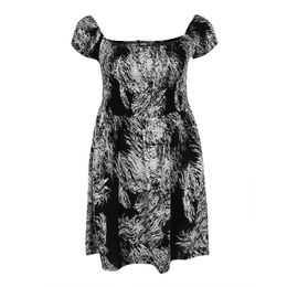 Urban Classics Kleid Damen Größe 40 schwarz / weiß Winterkleid