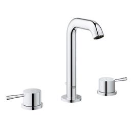 Grohe Essence 3-Loch Waschtischbatterie mit niedrigem Auslauf mit Zugstangen-Ablaufgarnitur 20296001