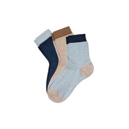 Tchibo 3 Paar Socken - Dunkelblau/Meliert - Gr.: 39-42