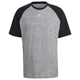 Adidas - Mélange Sport Essentials T-Shirt - T-Shirt Gr S grau/schwarz