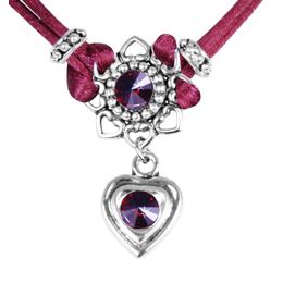 LUISIA® Kette mit Anhänger Halskette Chiara mit Herzblüte