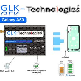 GLK-Technologies High Power Ersatzakku kompatibel mit Samsung Galaxy A50 A505F A30 A305F A20 A205F EB-BA505ABU