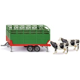 Siku Spielfahrzeug-Anhänger Siku Farmer, Viehanhänger (2875), passend für Siku Farmer Traktoren und Fahrzeuge im Maßstab 1:32, grün
