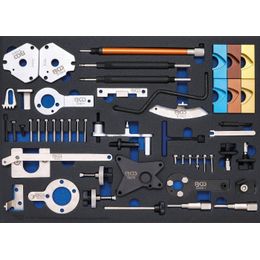 BGS-technic BGS Werkzeugset Werkstattwageneinlage 3/3: Motor-Einstellwerkzeug, für Fiat, Alfa, Lancia, Opel, Suzuki, Ford, silberfarben