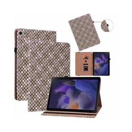 Wigento Tablet-Hülle Aufstellbare Kunst-Leder Tasche Design Muster für Samsung Galaxy Tab A8 2021 X205 X200 Etuis Hülle Cover Schutz Case Zubehör
