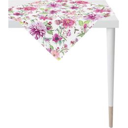 Apelt Mitteldecke 7305 SUMMERTIME, Sommerdeko, Sommer (1-tlg), Digitaldruck, grün|rosa|weiß