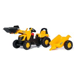 Rolly Toys® Tretfahrzeug Rolly Toys JCB Traktor mit Anhänger und Lader 023837