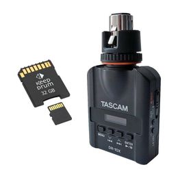 TASCAM DR-10X Recorder Digitales Aufnahmegerät (mit SD-Karte 32 GB)