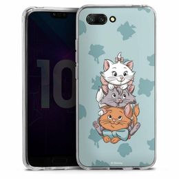 DeinDesign Handyhülle Disney Aristocats Katze Aristocats Triplets, Huawei Honor 10 Silikon Hülle Bumper Case Handy Schutzhülle, weiß, transparent