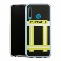 DeinDesign Handyhülle Feuerwehr Feuerwehrmann Beruf Feuerwehr, Huawei Honor 20 Lite Silikon Hülle Bumper Case Handy Schutzhülle, weiß, transparent