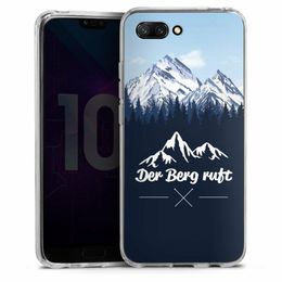 DeinDesign Handyhülle Wanderlust Berg Himmel Winterparadies, Huawei Honor 10 Silikon Hülle Bumper Case Handy Schutzhülle, weiß, transparent