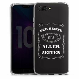 DeinDesign Handyhülle Bester Opa, Huawei Honor 10 Silikon Hülle Bumper Case Handy Schutzhülle, weiß, transparent