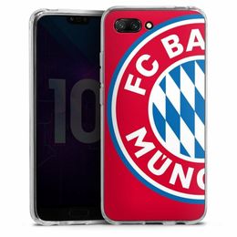 DeinDesign Handyhülle FC Bayern München Offizielles Lizenzprodukt FCB Großes FCB Logo Rot, Huawei Honor 10 Silikon Hülle Bumper Case Handy Schutzhülle