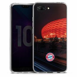 DeinDesign Handyhülle FC Bayern München FCB Stadion Allianz Arena bei Nacht FCB, Huawei Honor 10 Silikon Hülle Bumper Case Handy Schutzhülle, weiß