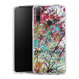 DeinDesign Handyhülle Malerei Blätter Kunst Autumn8, Huawei Honor 9X Silikon Hülle Bumper Case Handy Schutzhülle, weiß, transparent