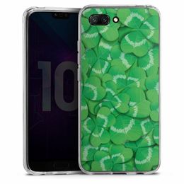 DeinDesign Handyhülle Glücksbringer Klee Glück Clovers, Huawei Honor 10 Silikon Hülle Bumper Case Handy Schutzhülle, weiß, transparent