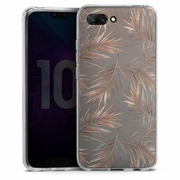 DeinDesign Handyhülle Gold & Kupfer Muster Palme Palmneedles, Huawei Honor 10 Silikon Hülle Bumper Case Handy Schutzhülle, weiß, transparent