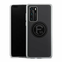 DeinDesign Handyhülle F95 Dunkel F95, Huawei P40 Silikon Hülle Bumper Case Handy Schutzhülle, weiß, transparent