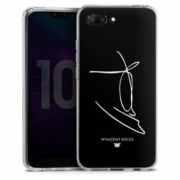 DeinDesign Handyhülle Wincent Weiss Signatur Musik Autogramm, Huawei Honor 10 Silikon Hülle Bumper Case Handy Schutzhülle, weiß, transparent
