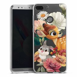 DeinDesign Handyhülle Bambi Klopfer Disney Bambi, Klopfer transparent, Huawei Honor 9 Lite Silikon Hülle Bumper Case Handy Schutzhülle, weiß